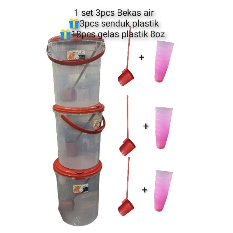 Balang Air 25+-LT Tebal Besar Drinks Water Dispenser Tong Pasar Malam ...
