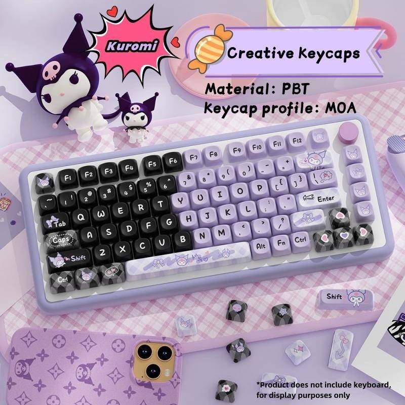Kuromi Keycaps MOA profile PBT material Heat sublimation process full ...