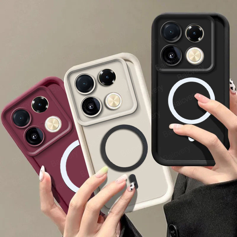 Phone Case Infinix Note 30 VIP 40 Pro+ Plus 4G 5G With Magnetic Sticker ...