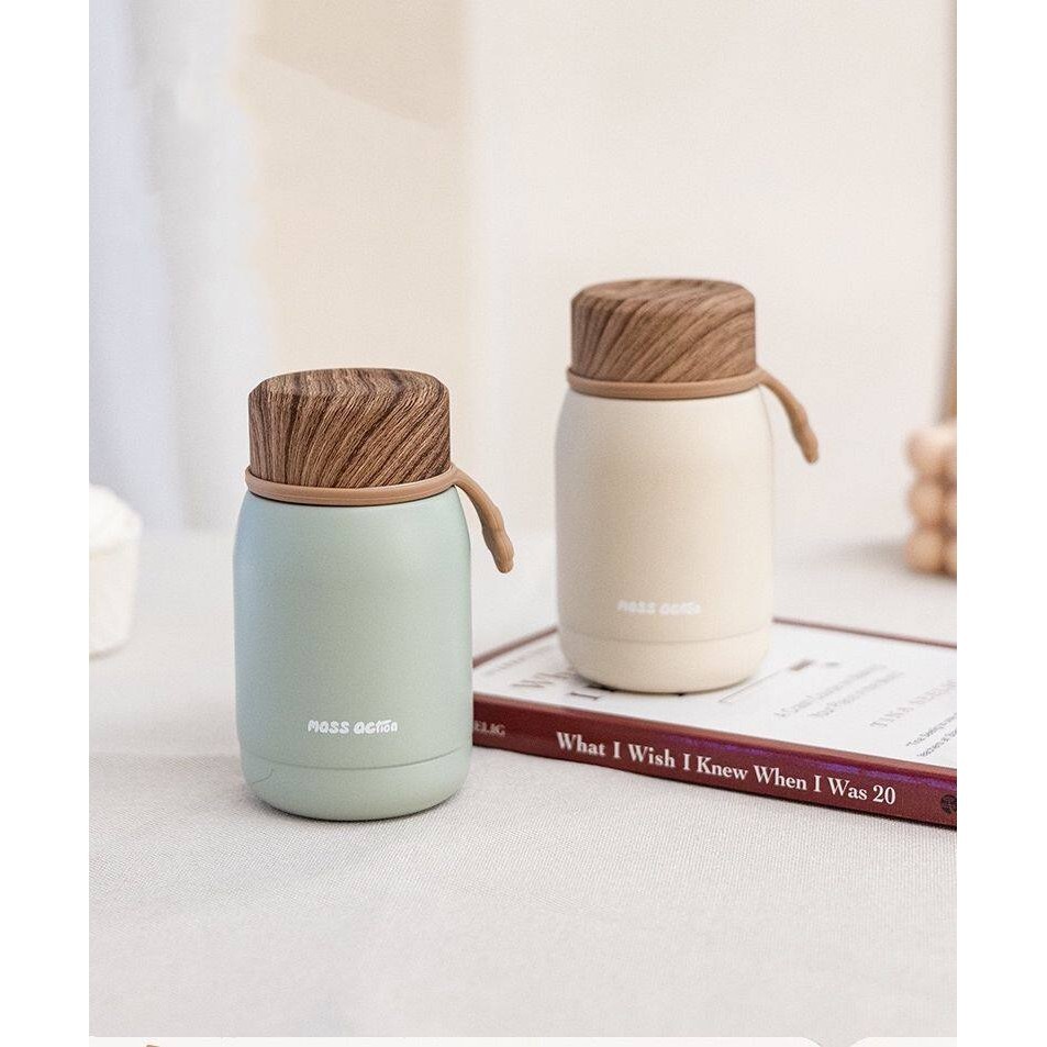 Muji style handy pocket size stainless still thermal flask vacuum ...