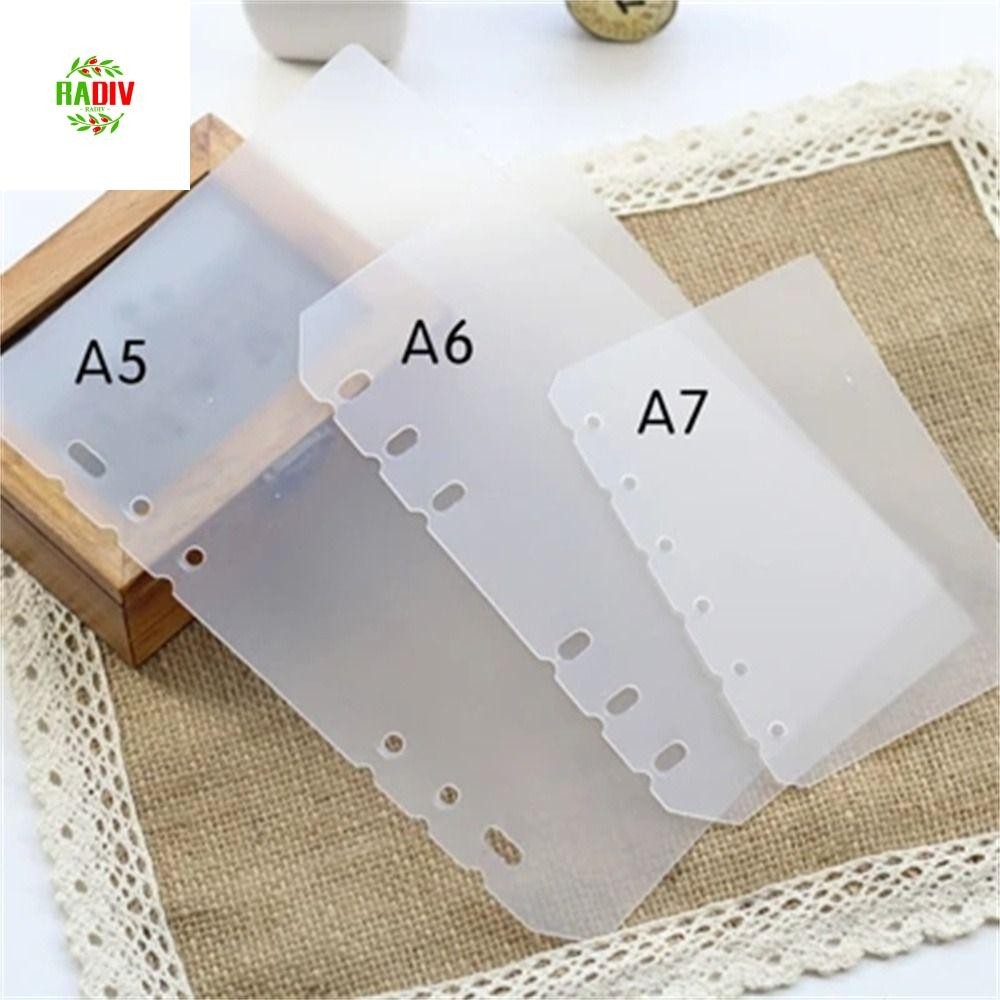 RADIV Notebook Divider Students Universal Board Page A5 A6 A7 B5 A4 ...