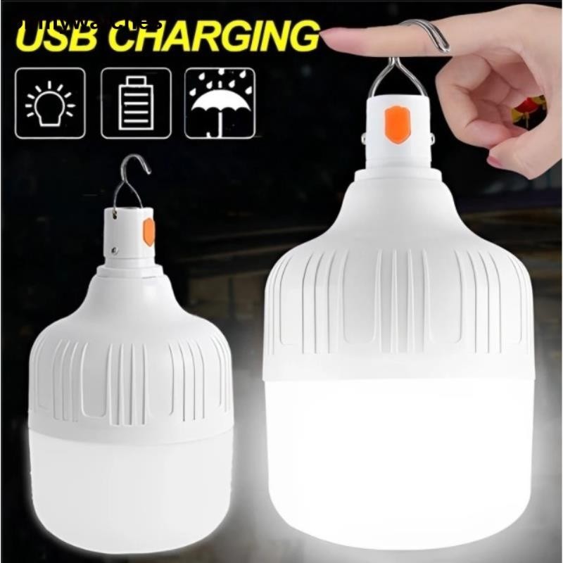 Solar Light Bulb Outdoor Portable Solar Powered Led Bulb Charged Garden ...