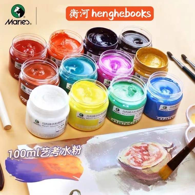 【Original】100ml Cat Air Pekat Cat air poster Cat Gouache Marie's ...