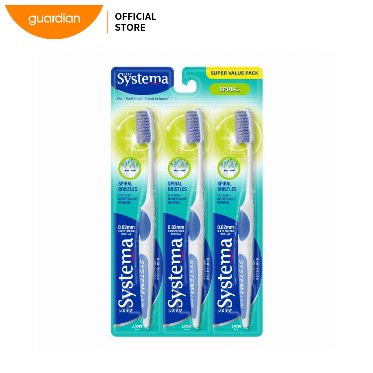 Systema Enhanced Clean ToothbrushesSpiral 3's | Shopee Malaysia