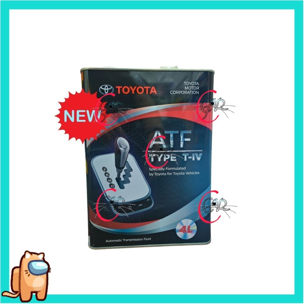 100% ORIGINAL TYPE T-IV TOYOTA ATF AUTO GEAR OIL (4L) ALTIS ZZE122 VIOS ...