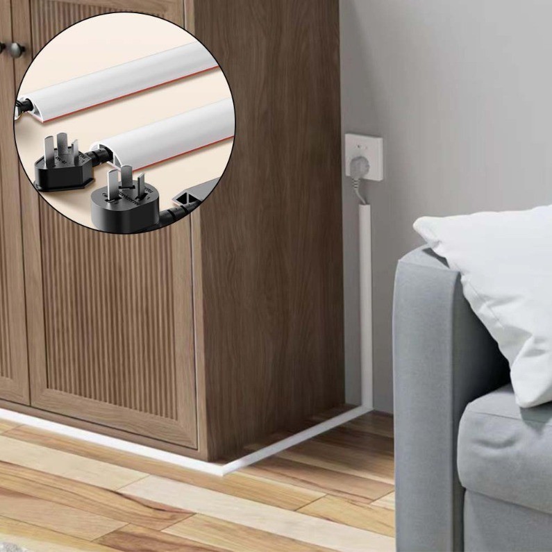 Wear resistance Floor Cable Cover PVC Cord Protector Self-Adhesive ...