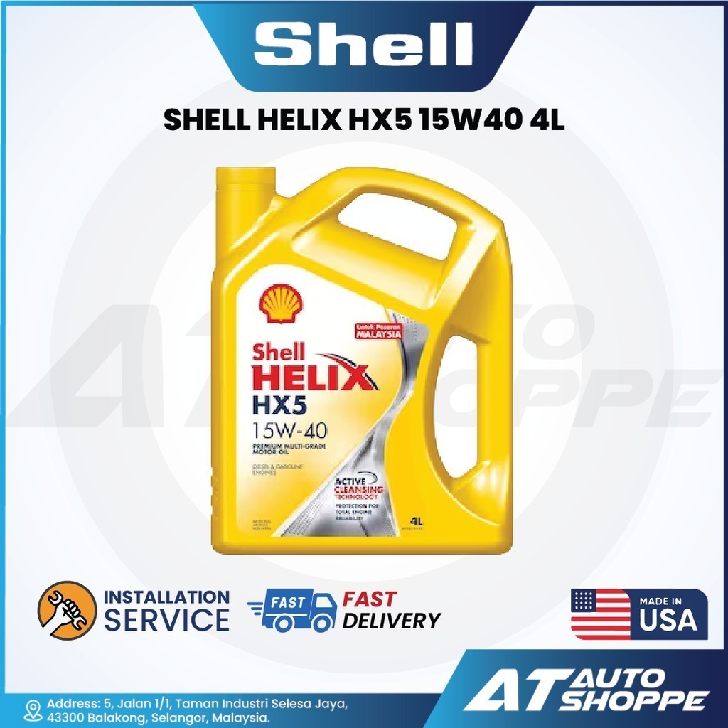 Shell Helix HX5 15W40 (4L) Premium Multi-Grade Mineral Engine Oil For ...