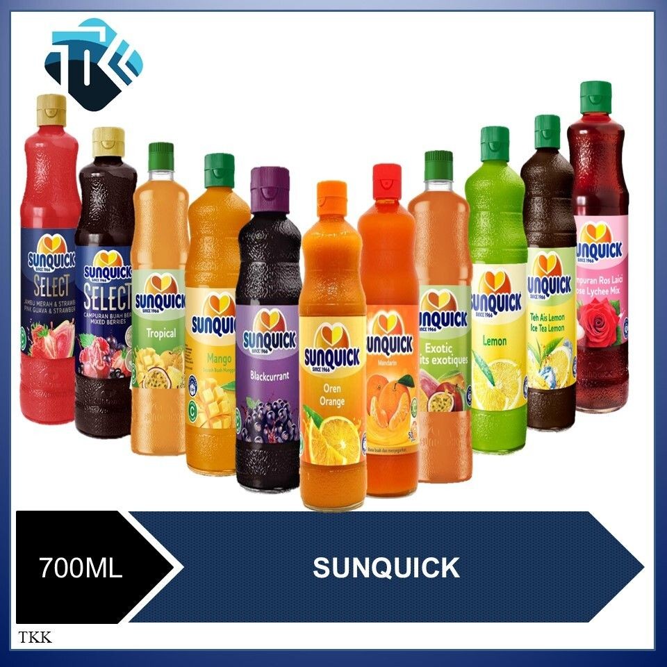 700ML SUNQUICK (OREN / MANDARIN /BLACKCURRANT /ICE LEMON TEA /MANGO ...
