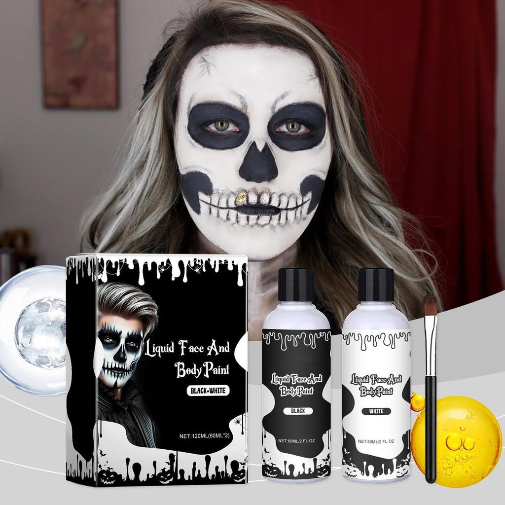 Face Painting Kit Quick Drying Foundation Makeup Body Makeup Cosplay ...