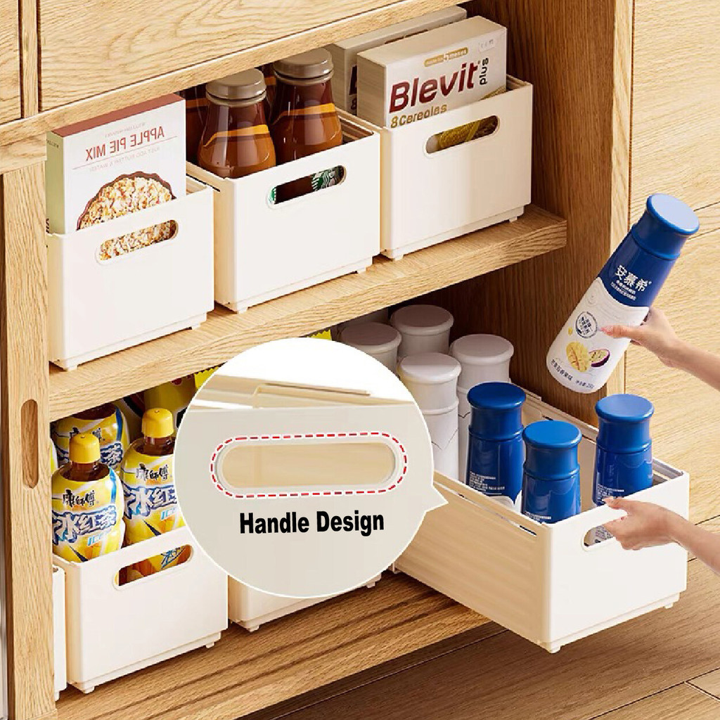 Cabinet Storage Box Expandable Miscellaneous Storage Box Desktop Snack ...