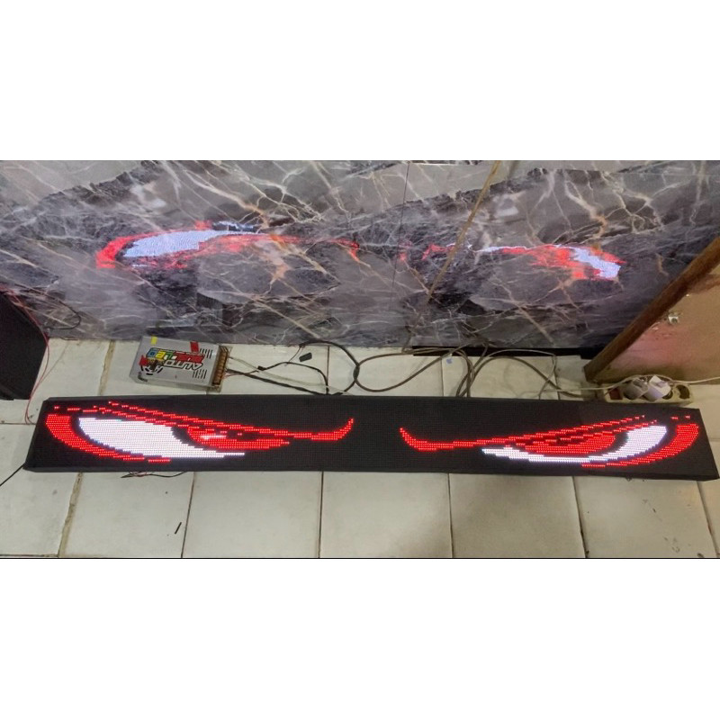 MATA 12/24V EYE STROBO LIGHTS FLEXIBLE CURVED CAR GLASS STROBO RUNNING ...