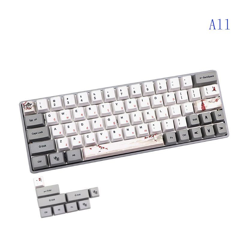 All Cute Ink Plum Keycap PBT Standard Dye Sublimation Process Keycap ...