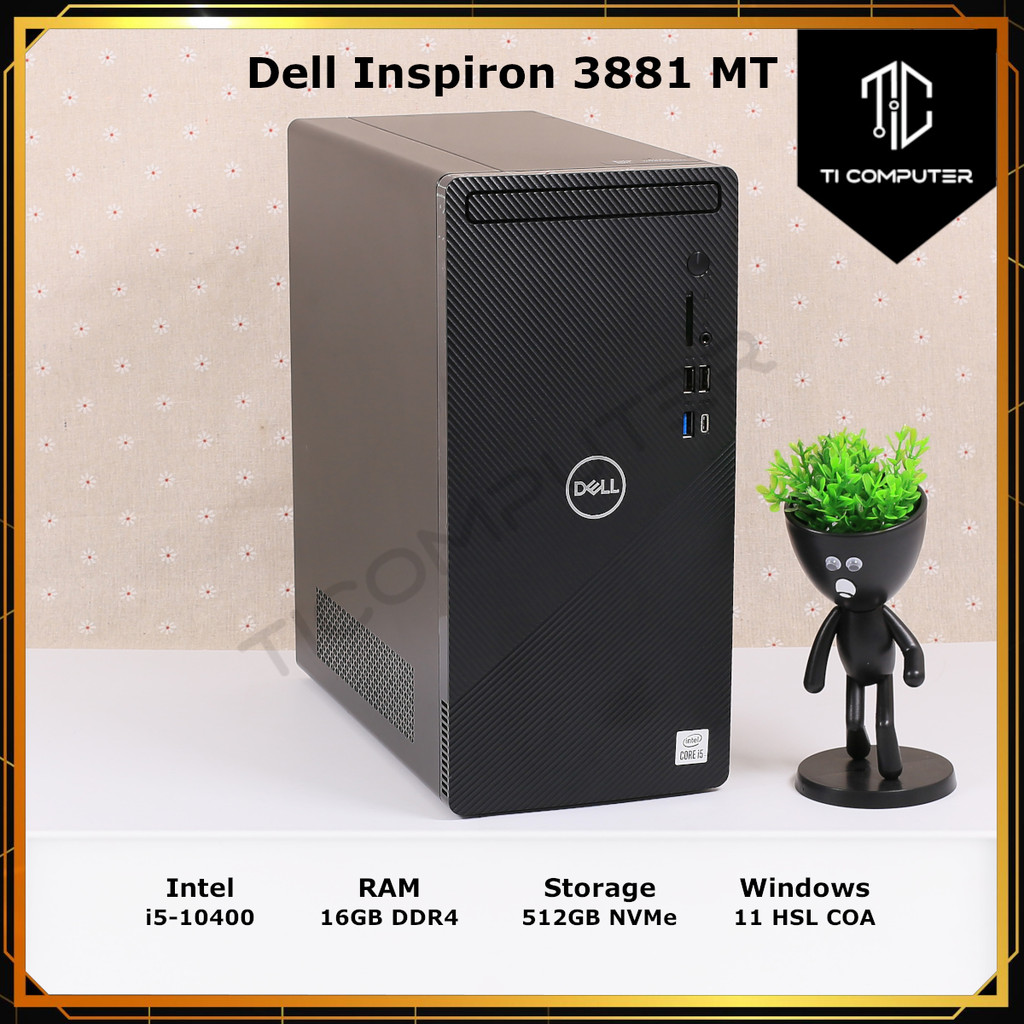 Dell Inspiron 3881 MT Intel Core i5-10400 16GB DDR4 RAM 512GB NVMe SSD ...