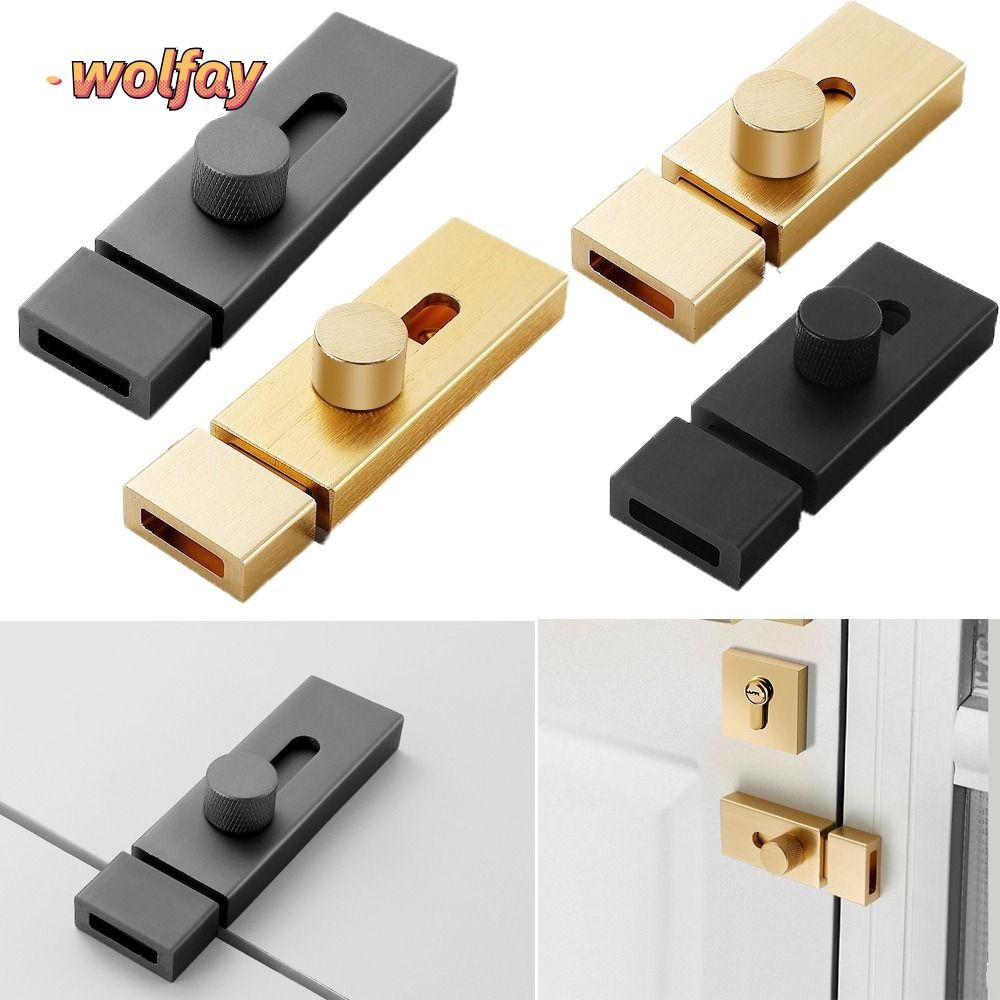 WOLFAY Barn Door Lock, Door Hardware Anti-theft Door Buckle Hasp ...