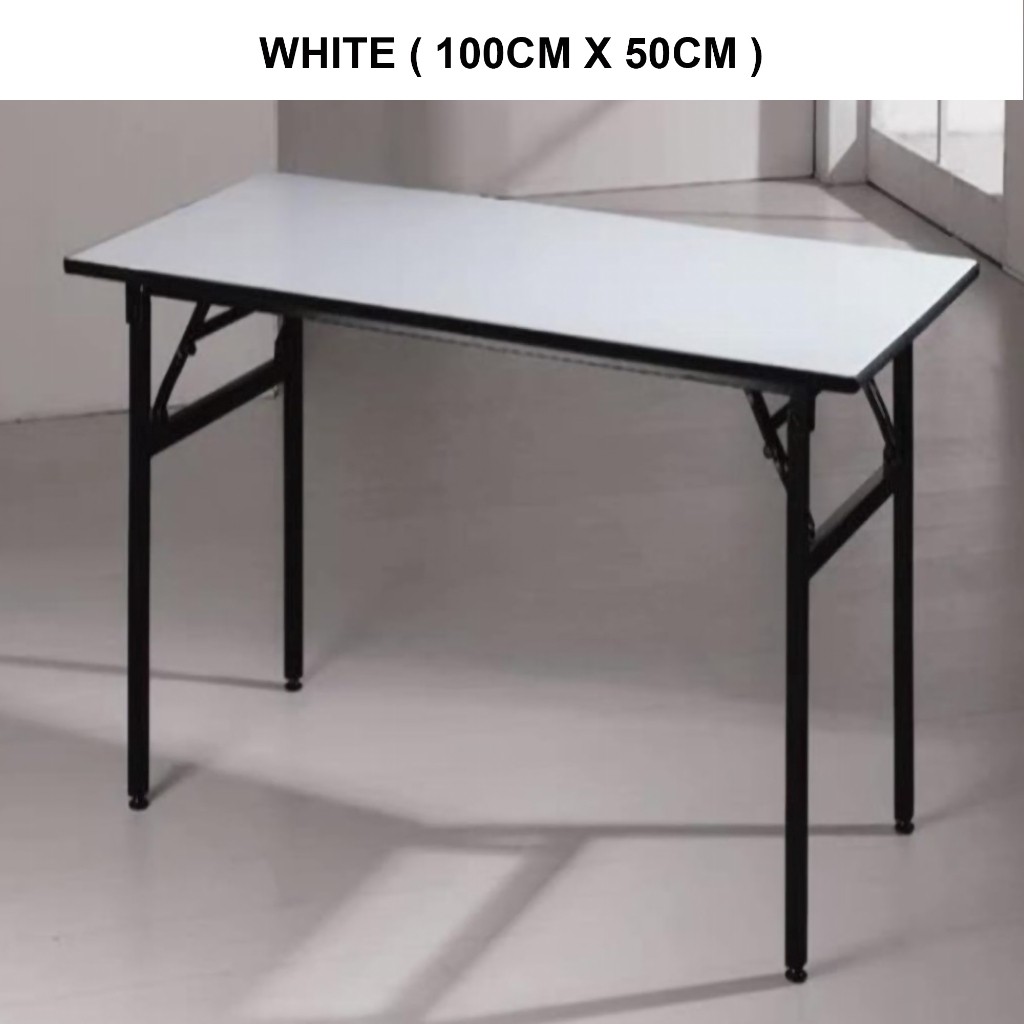 Folding Table | 100CM x 50CM | Portable Desk for Home & Office | Study ...