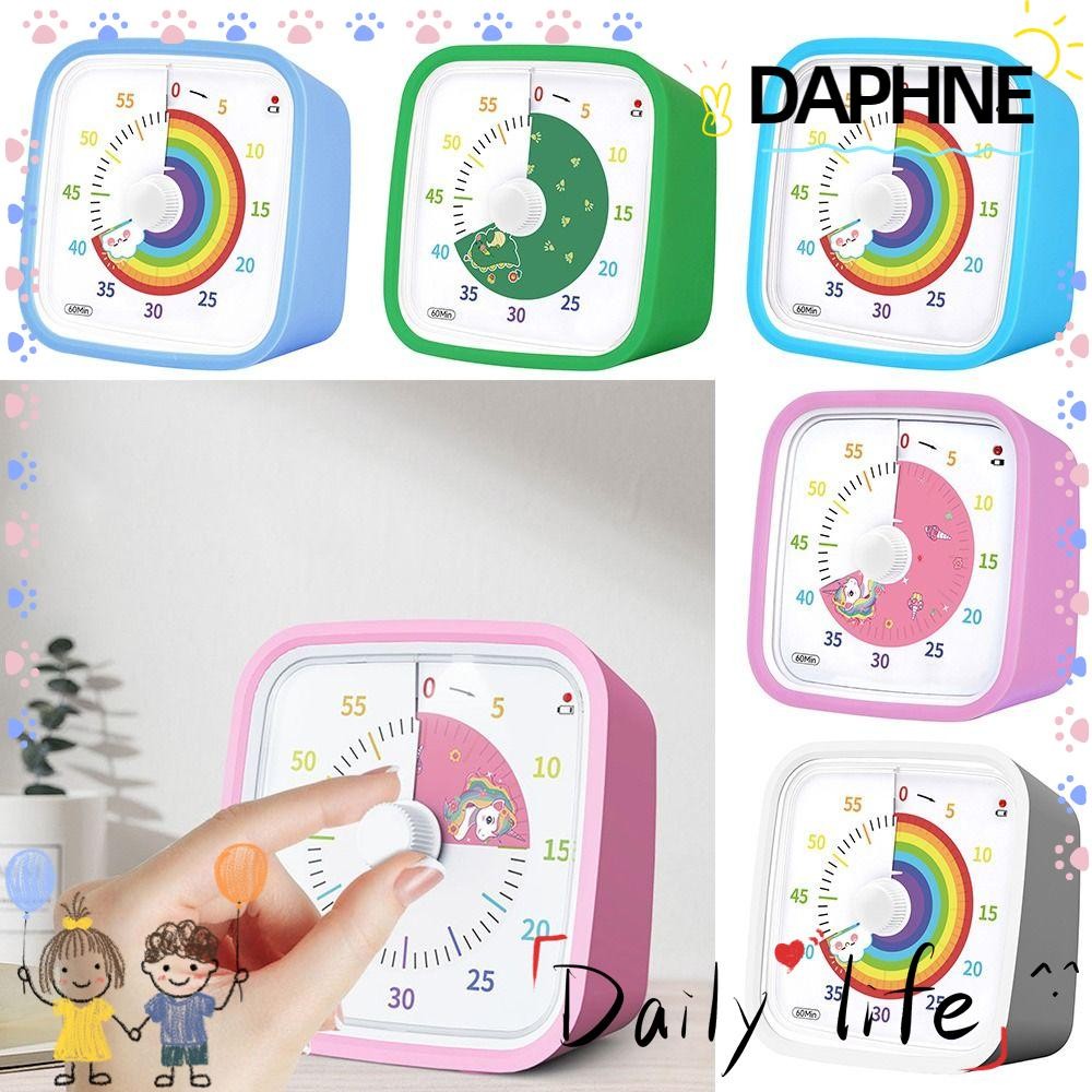 DAPHNE-HOME Visual Timer, ABS Silent Classroom Timer, Cute 60 Minute ...