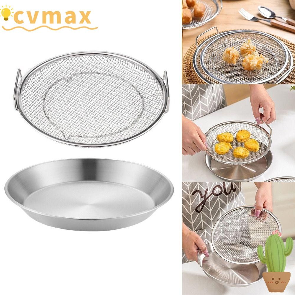 CYMX Frying Filter Mesh Plate, Kitchen Stainless Steel Oil Filter Tray ...
