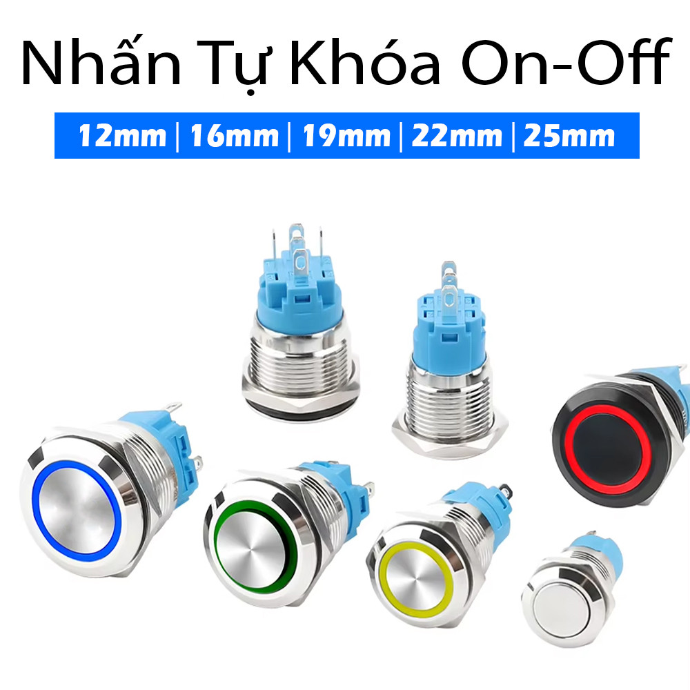 Led Switch Push Button 22mm 10mm 12mm 16mm 19mm, Voltage 3V-24V | 110 ...