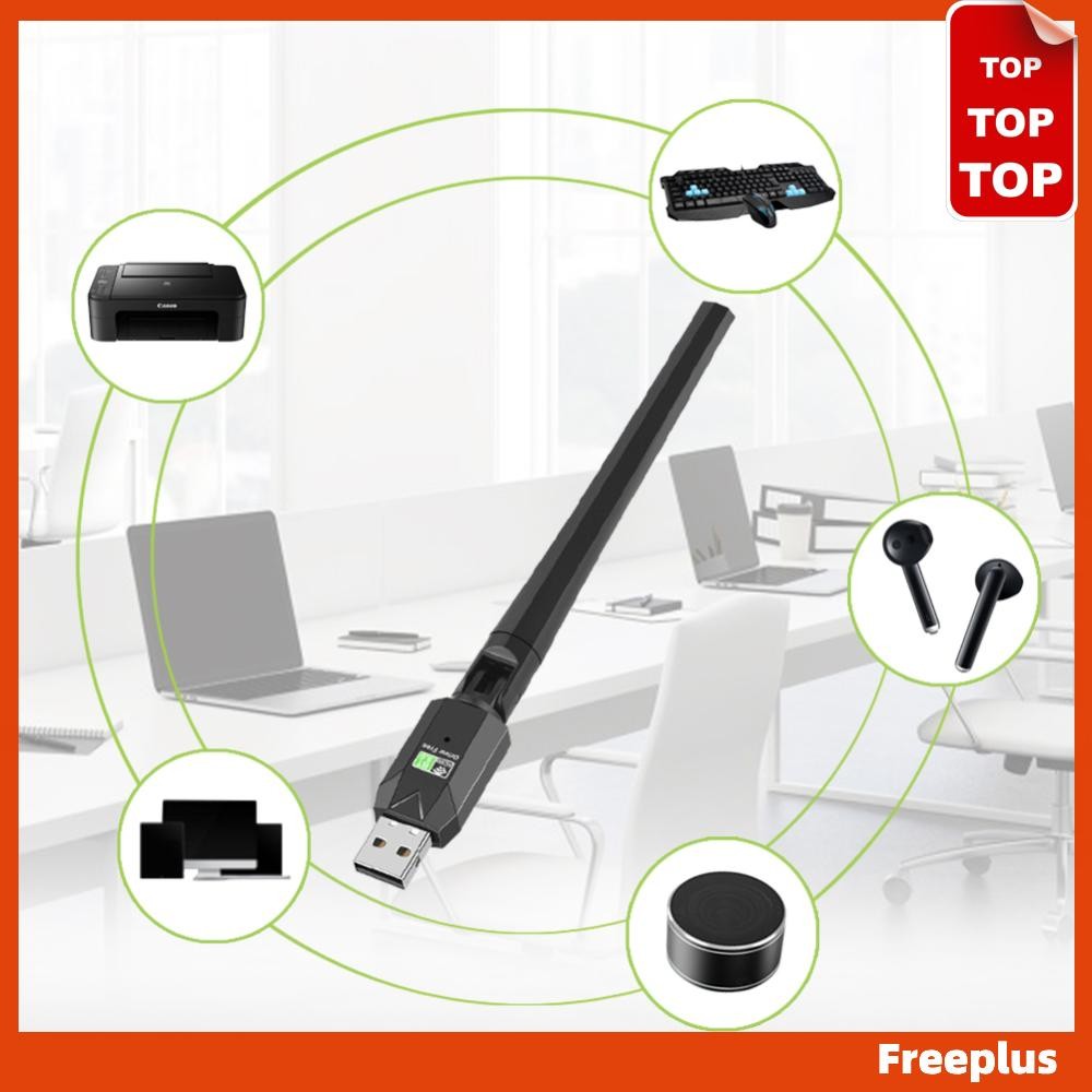 USB WiFi Dual Band Adapter 600Mbps Bluetooth-Compatible5.0 USB WiFi ...