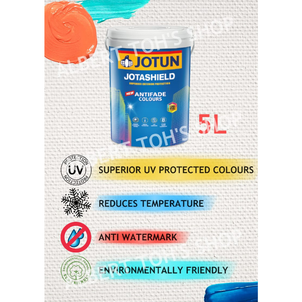 5L JOTUN Jotashield Antifade -Exterior (READY STOCK & FAST DELIVERY)(Color Option) | Shopee Malaysia