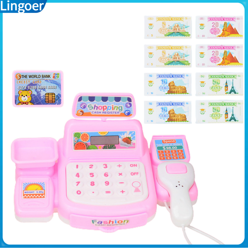Lingoer| 1 Set Easy to Operate Simulation Cash Register for Children ...