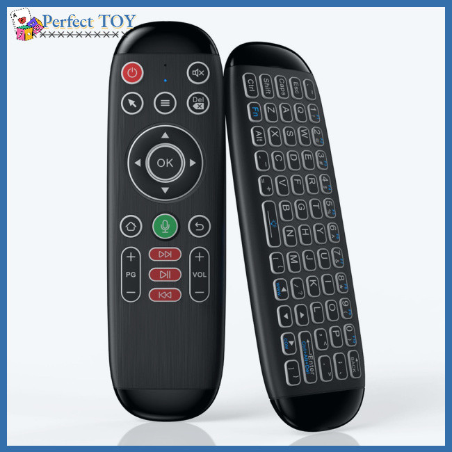 PMR M6 Voice Backlit Remote Control 2.4G Wireless Air Mouse TV Remote ...
