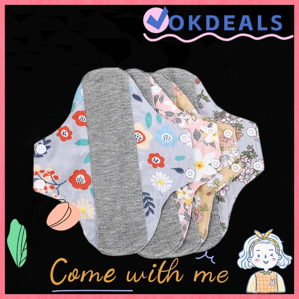 OKDSHOP Monthly Absorbent Menstrual, Reusable Female Hygiene Washable ...