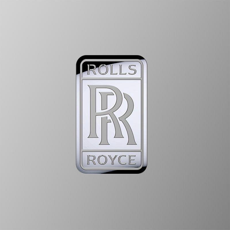 HUAZ 4PCS Rolls-Royce LOGO Metal sign stickers Electroplated metal DIY ...