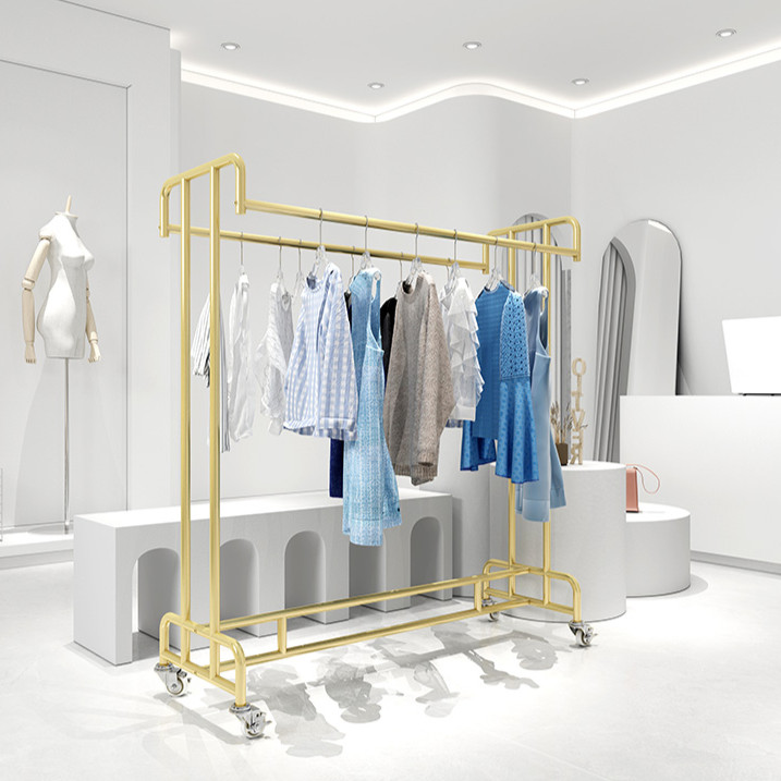 Clothing Store Display Rack, Metal Clothes Hanger, Floor-Standing ...