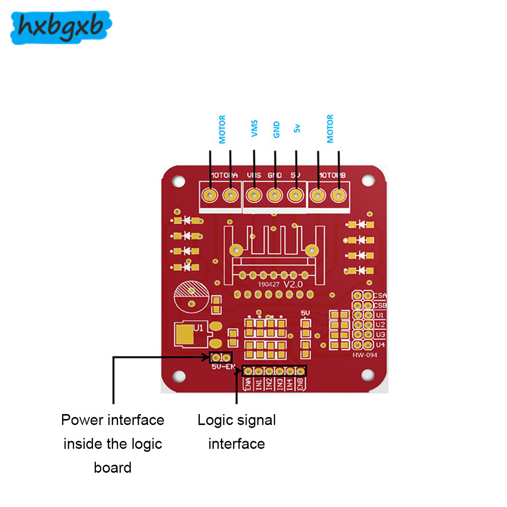 ABS Drive Two DC Motors With L298N Motor Drive Board Module L298N ...