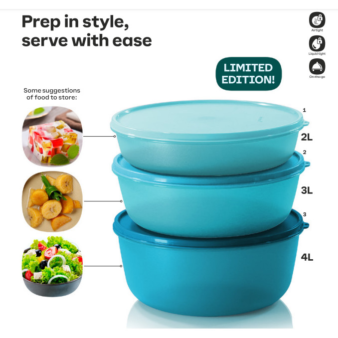 Tupperware Modular Bowl Large (1) 2.0L / 3.0L / 4.0L | Shopee Malaysia