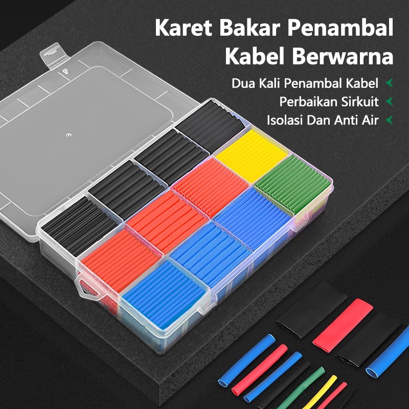 Isku Heat Shrink Colored Burning Cable 530PCS Heat Shrink Tube ...