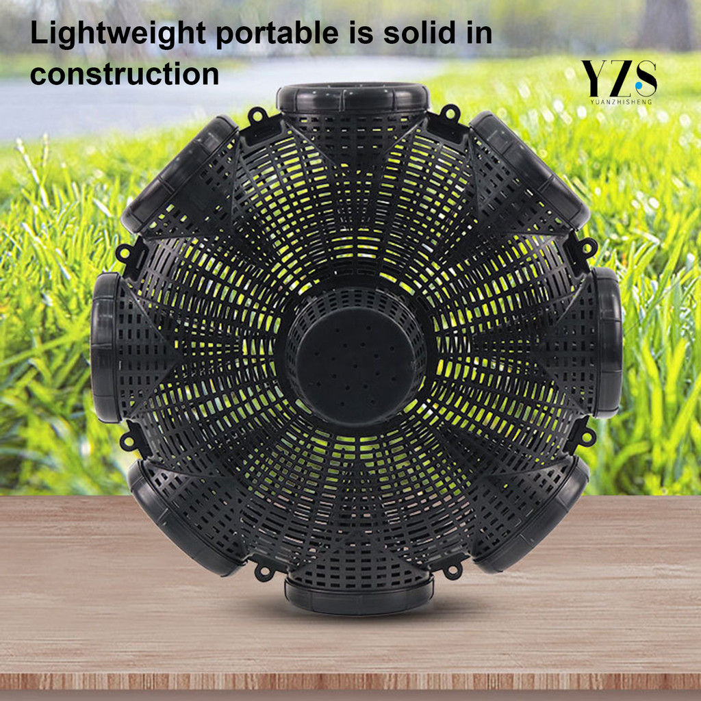 Y-S Fishing Bait Trap 3/6/8 Holes Heavy Duty Fine Mesh Portable River ...