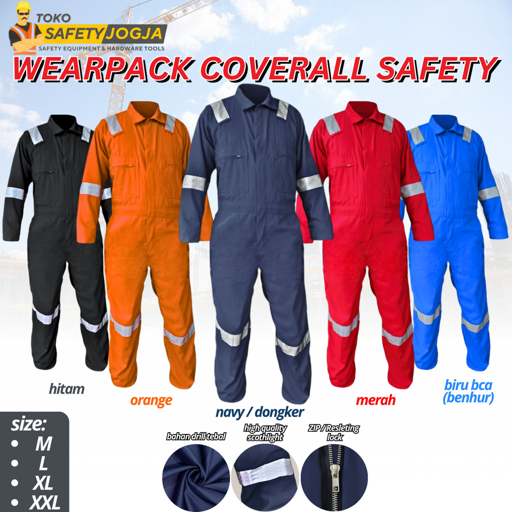 MERAH KATELPAK COVERALL CONTINUOUS Wearpack Safety Clothes Wearpack ...
