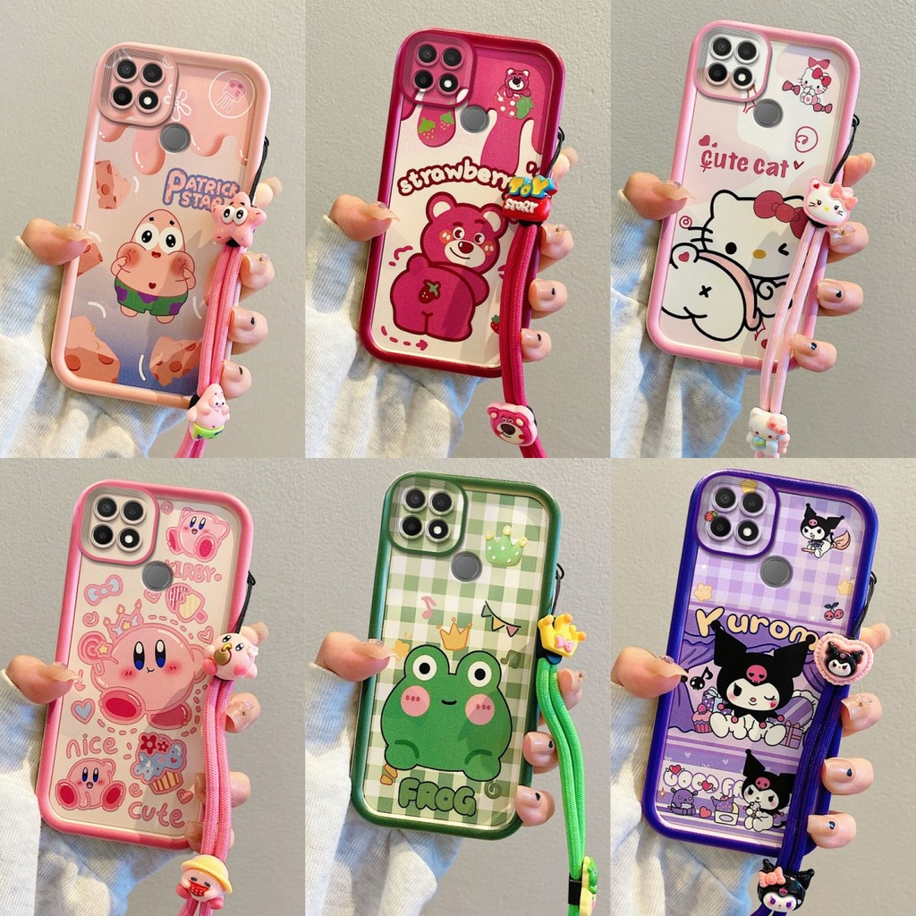 Casing OPPO A15/A15S Pink KT Cat/Fart Strawberry Bear/Cheese Pie ...