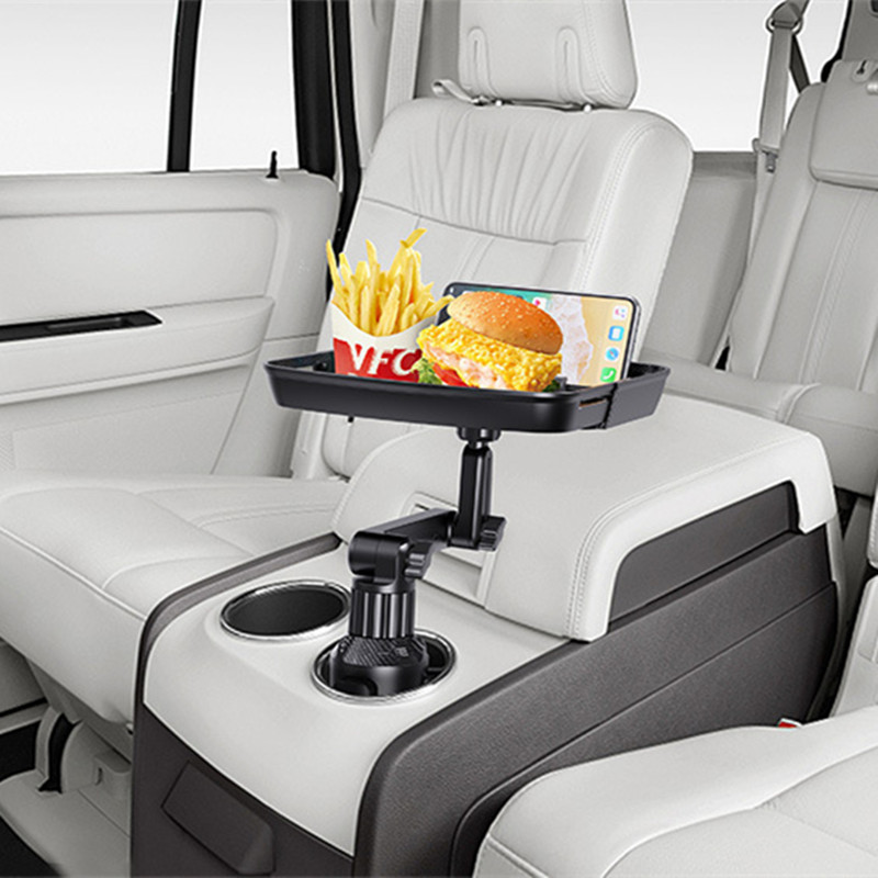 Car Cup-Seat Dinner Plate Auto tray Car Drinks Coffee Small Dining ...