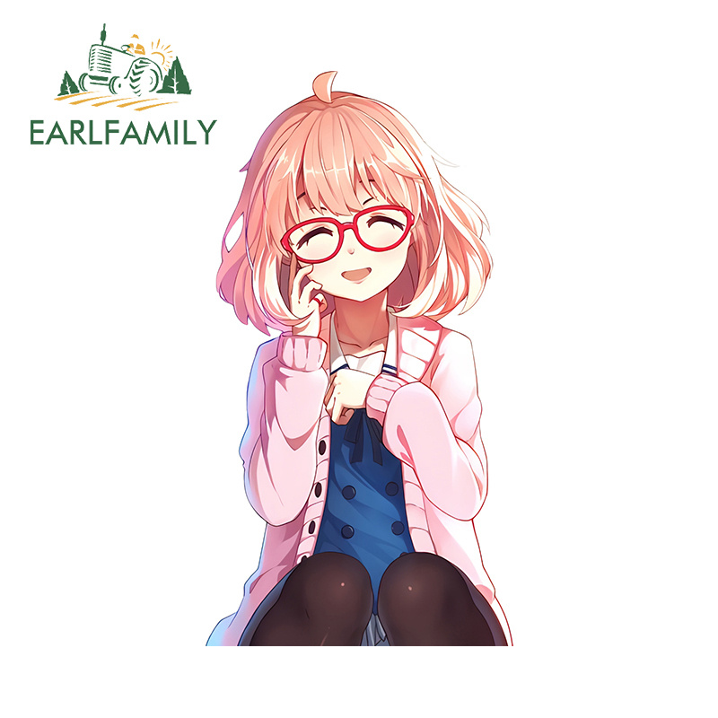 EARLFAMILY 13cm x 7.0cm Beyond the Boundary Kuriyama Mirai Car Sticker ...