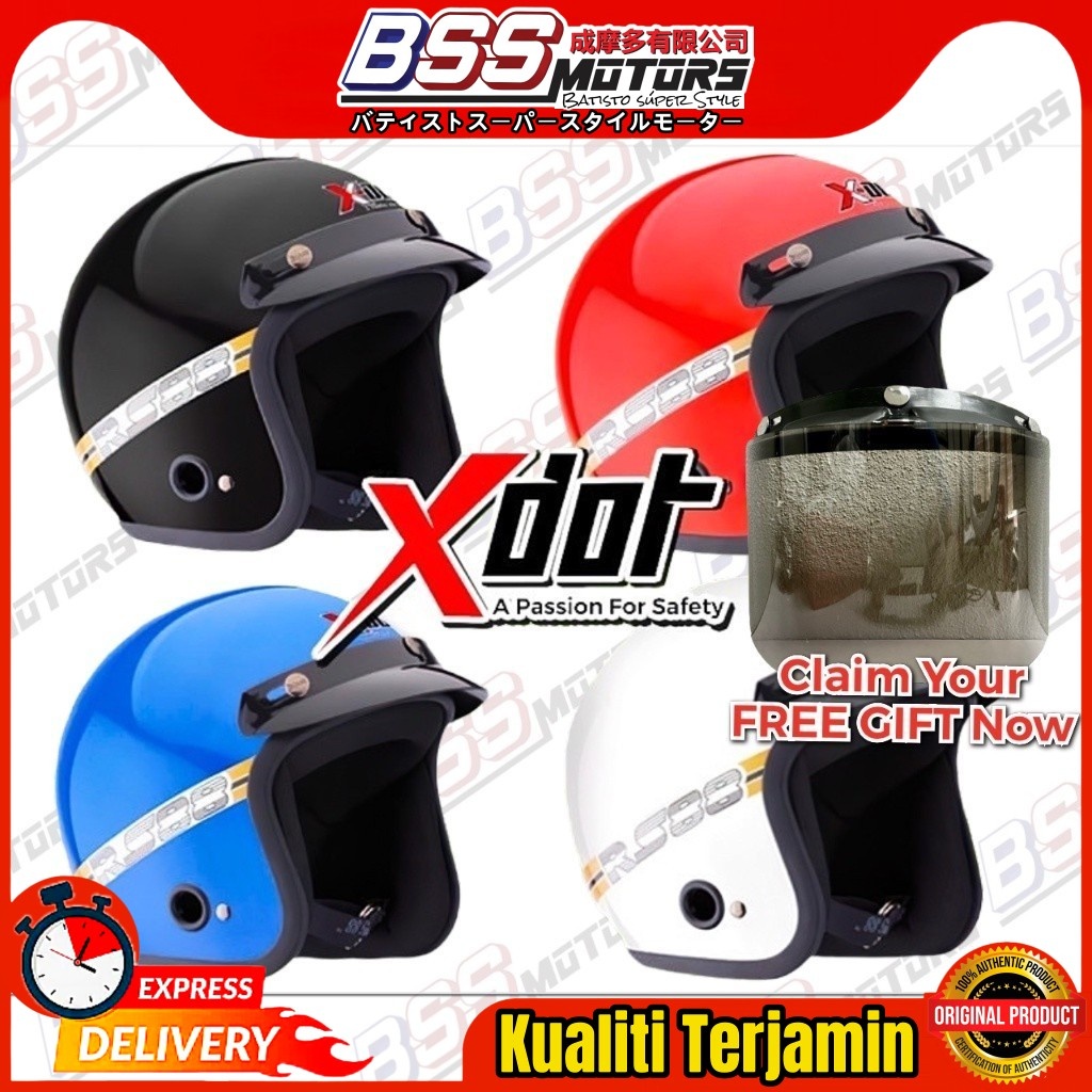 XDOT RS88 Helmet MS88 SIRIM Certified Safety Helmet Topi Keledar Motor ...