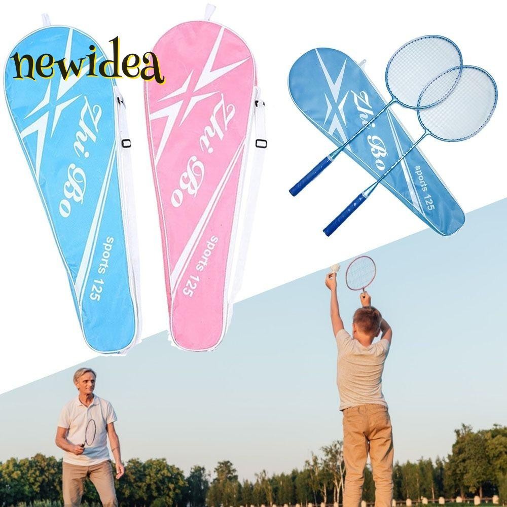 NEWIDEA Badminton Rackets, Pink Blue Indoor Outdoor Carrying Bag ...
