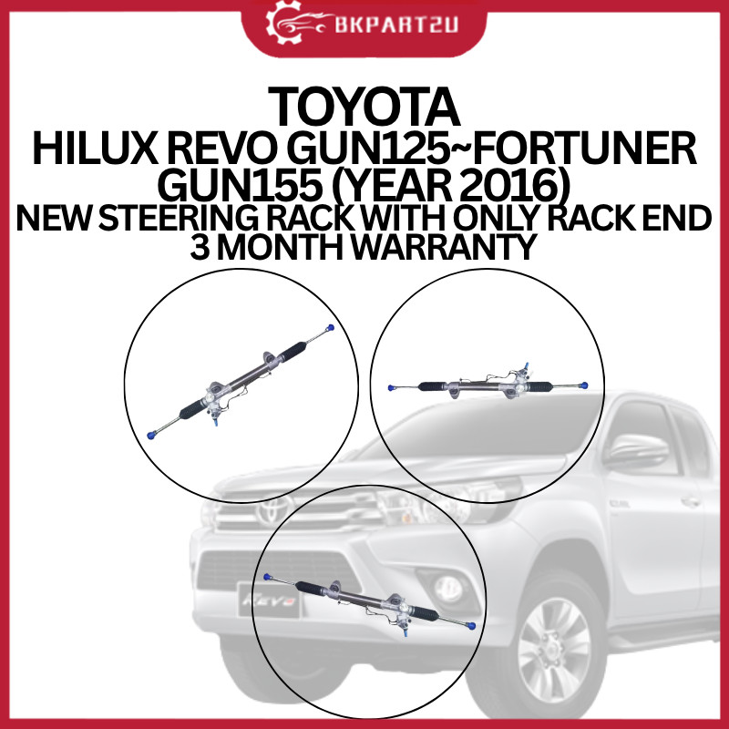 TOYOTA HILUX REVO GUN125~FORTUNER GUN155 (YEAR 2016) NEW STEERING RACK ...
