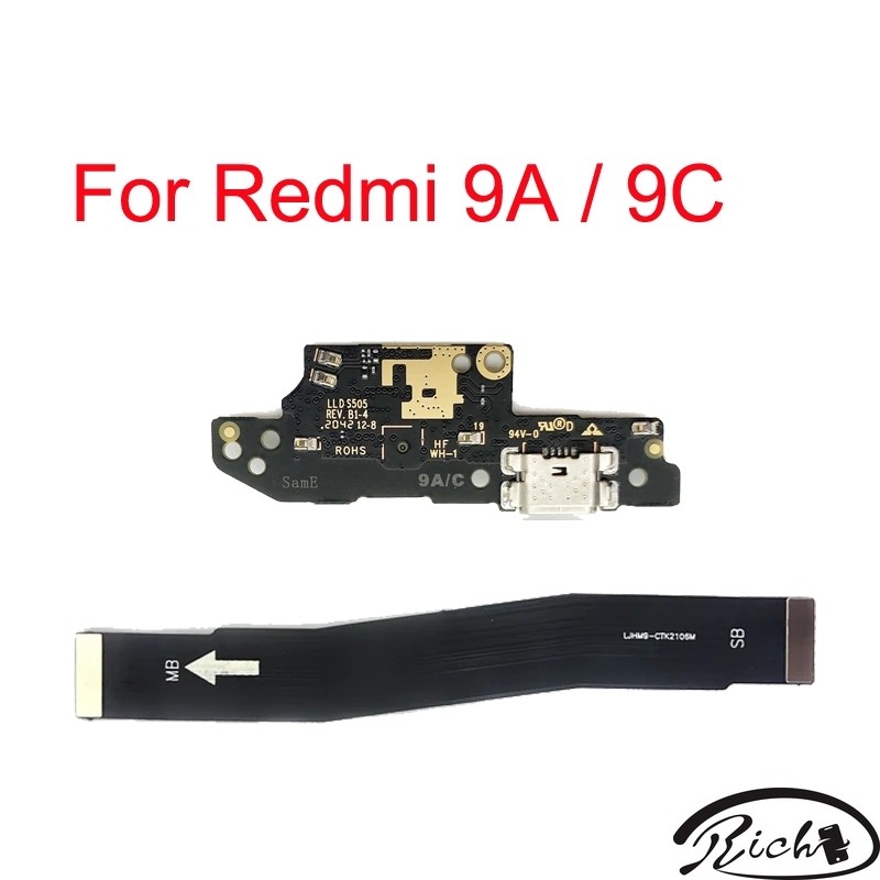 For Redmi 9A 9C Charging Board Flex Main Board Motherboard Flex ...