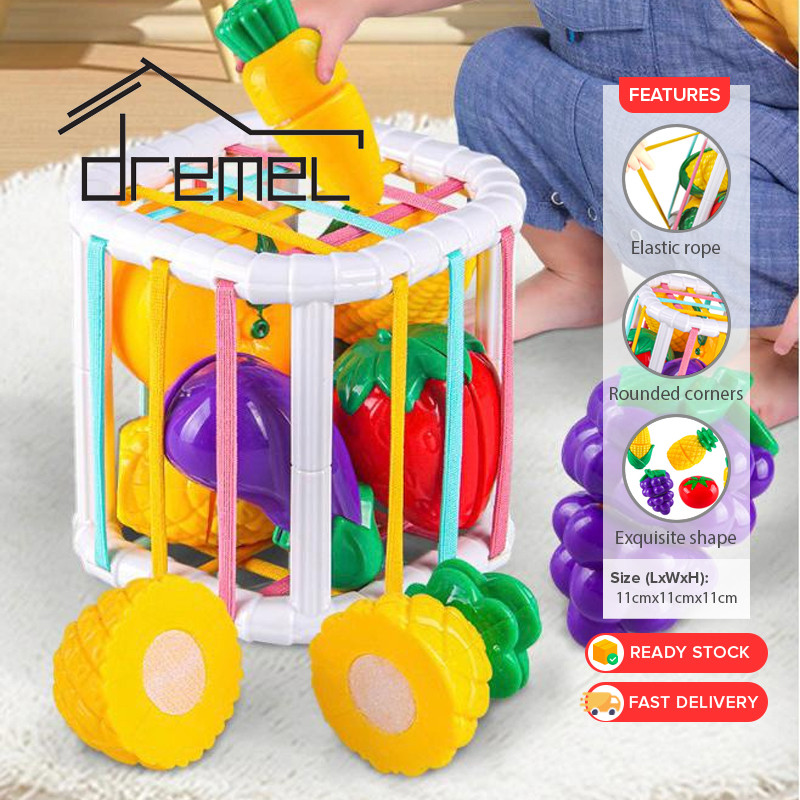 Dremel Baby Cube Sorting Toy Educational Fruit And Vegetable Toy Infant ...