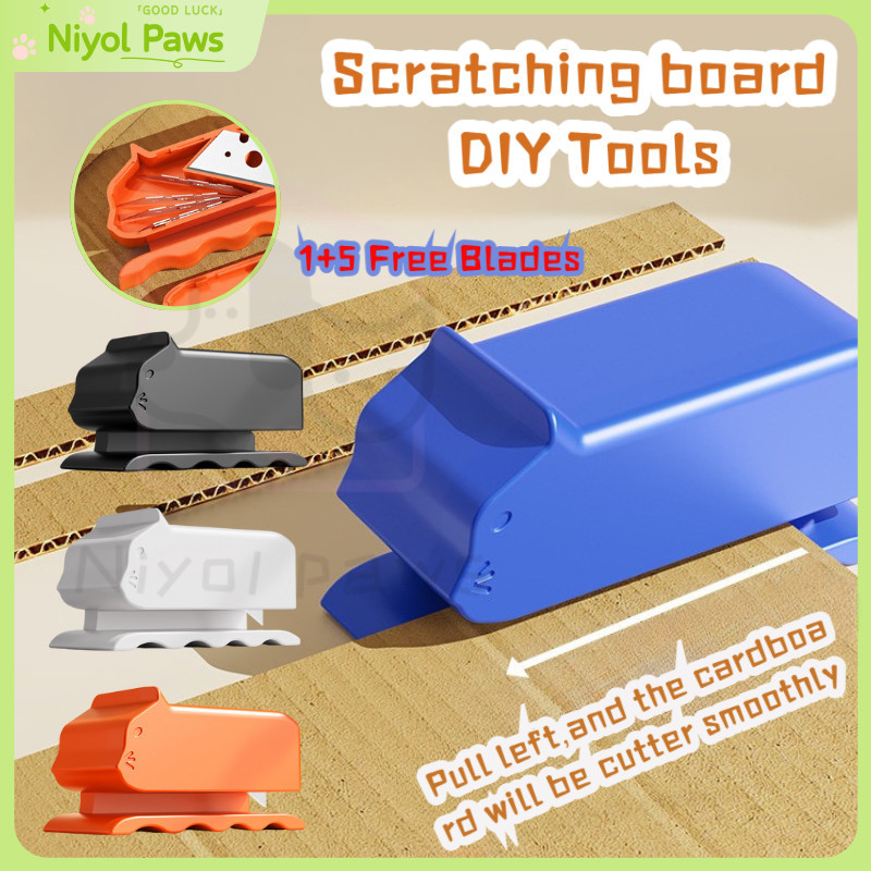 5 Extra Blades Cat Scratcher Cutter DIY Tool Value Set No Mess Paper ...