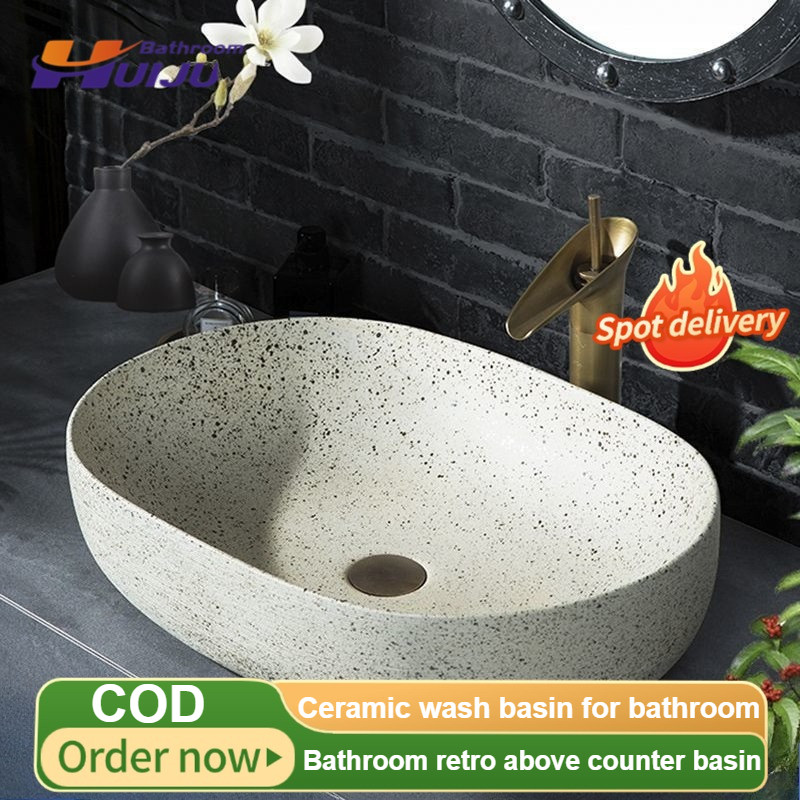 Bathroom retro above counter basin Bathroom ceramic wash basin wash ...