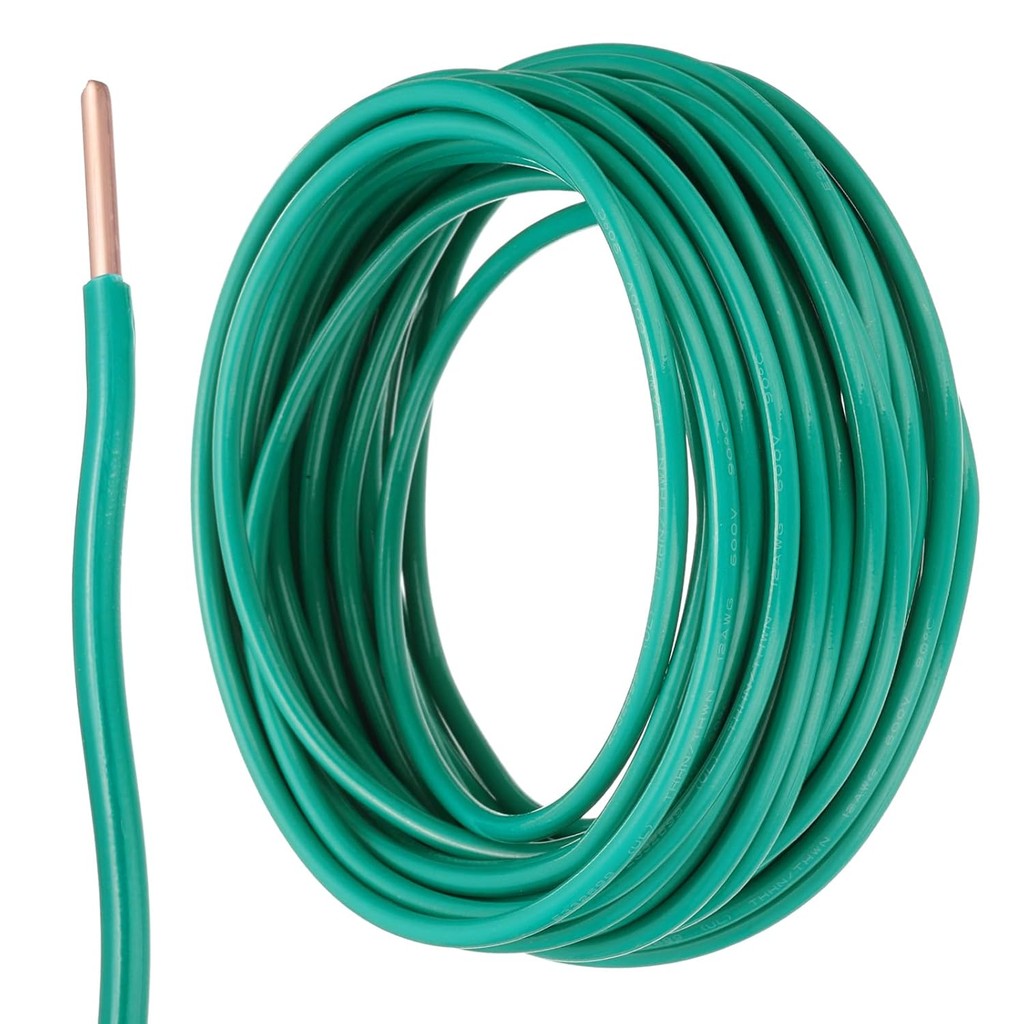 MECCANIXITY 25 Feet Electrical Wire Insulated Solid Copper 14 AWG Hook ...