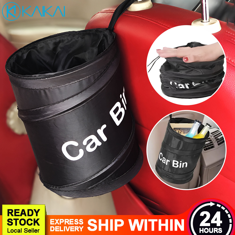 🔥 BEBAS SENANG 🔥 Foldable Dustbin Bag Garbage Car Hanging Trash Bucket ...