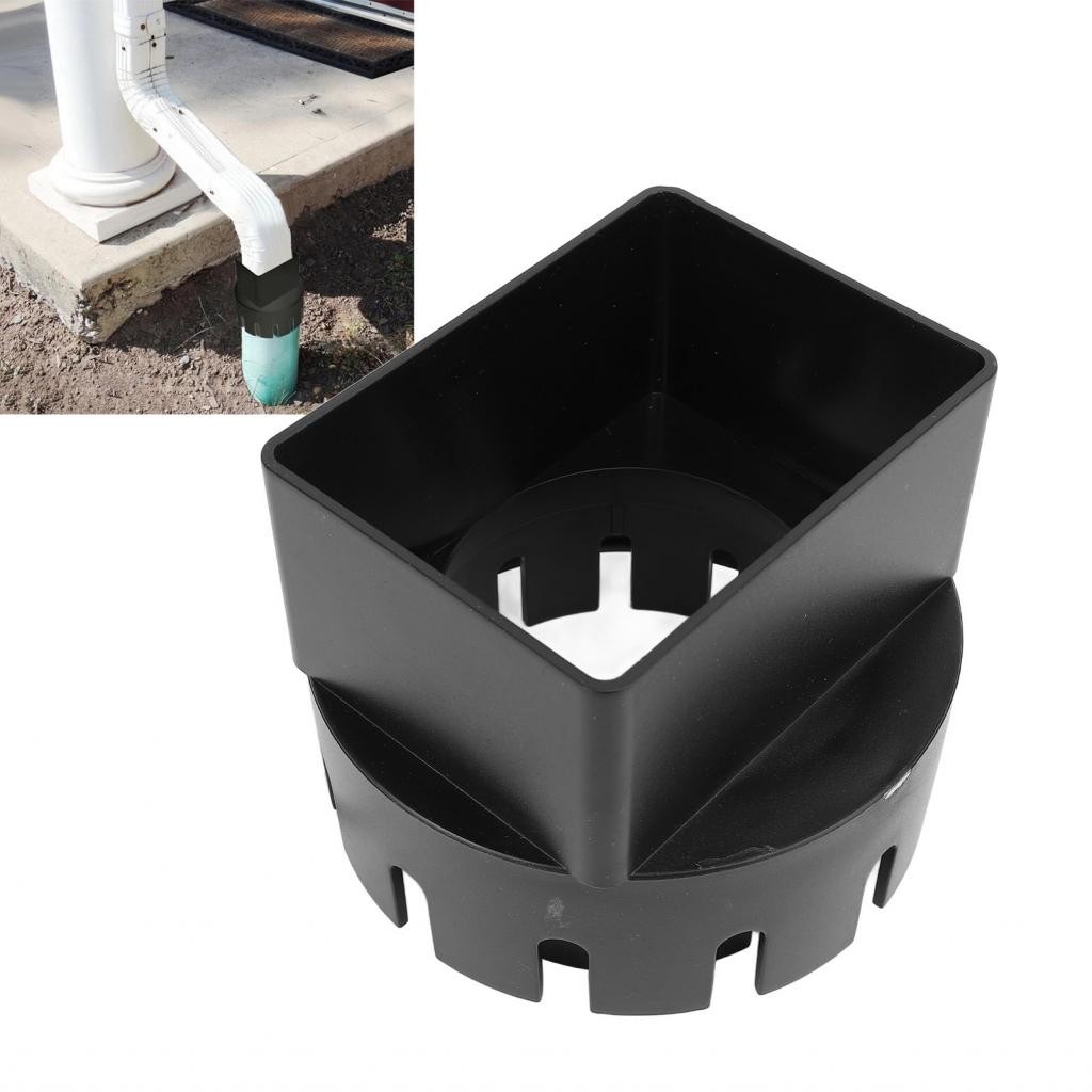 dkkioau-my 3x4 Inch Rain Gutter Downspout Adapter PVC Square to Drain ...