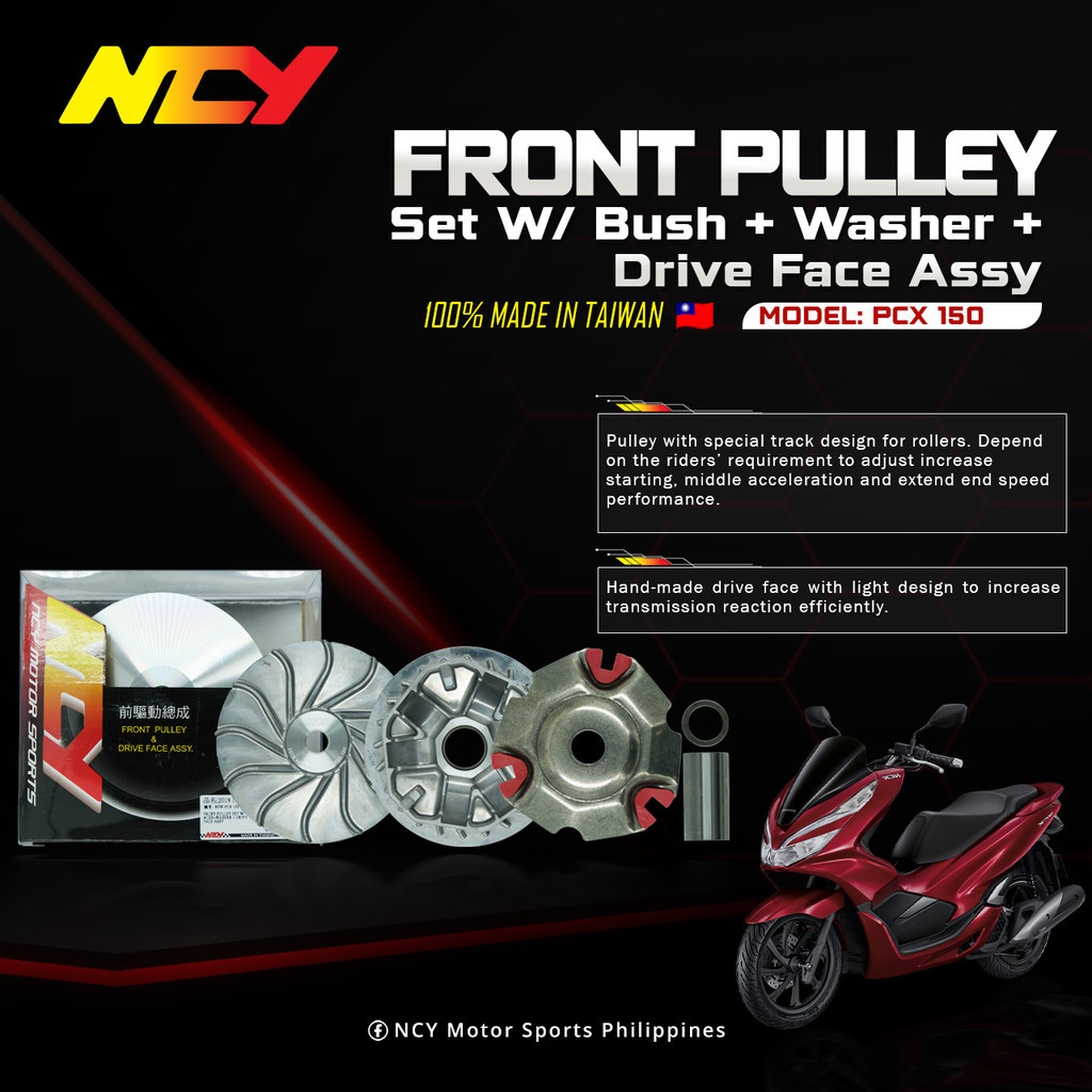 NCY RACING CVT FRONT PULLY DEPAN DRIVE FACE MOVABLE HONDA ADV150 PCX ...
