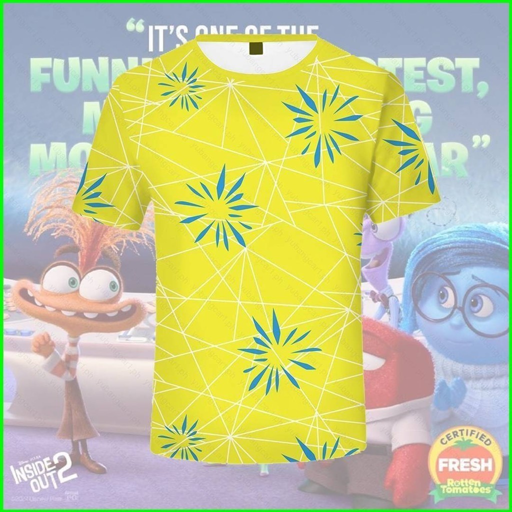 YB1 Inside Out 2 Joy Sadness Disgust Anger Fear Cosplay cloth 3D summer ...