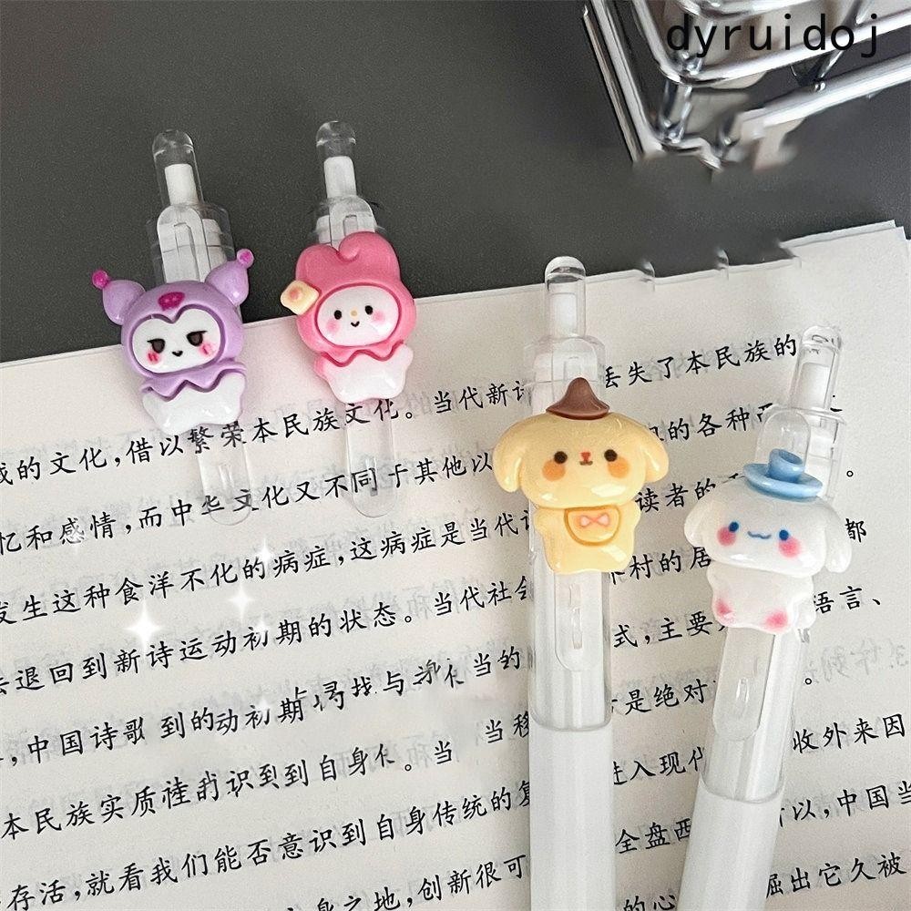 DYRUIDOJ Black Neutral Pen, Cute Inktight Cartoon Patch Press Pen ...